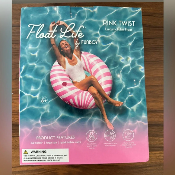 Funboy | Other | Funboy Pink Pool Float With Cup Holder New | Poshmark